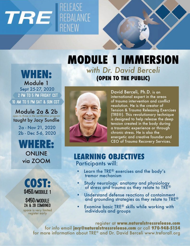 Module 1 Up Close and Personal with Dr. David Berceli, September 25-27 ...